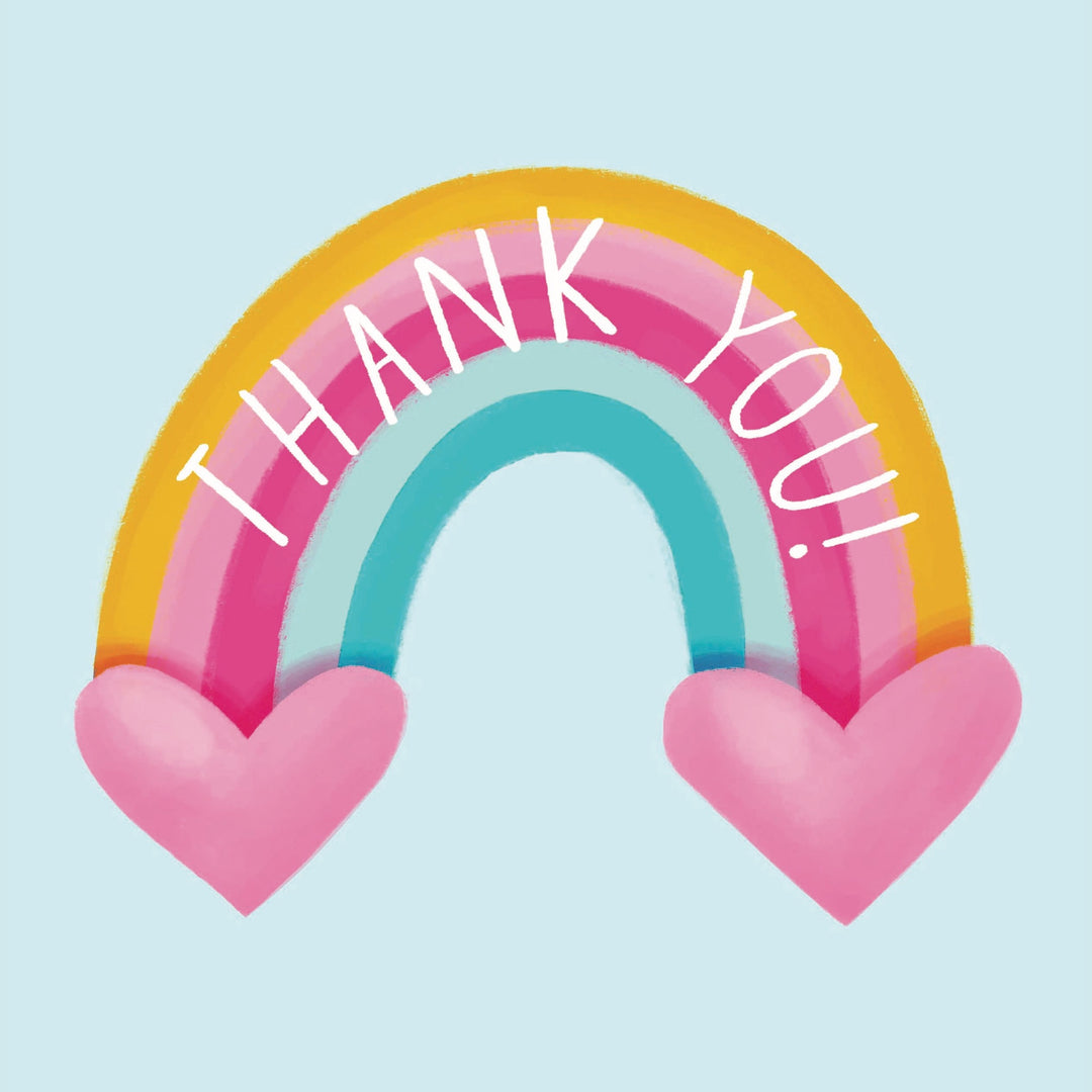 Rainbow Thank You Cards - Free & Fast Delivery on Boomf