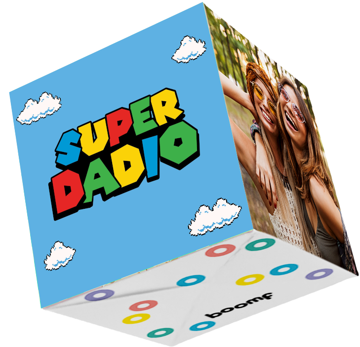 Super Dadio Bomb 3D Cube Card – Boomf