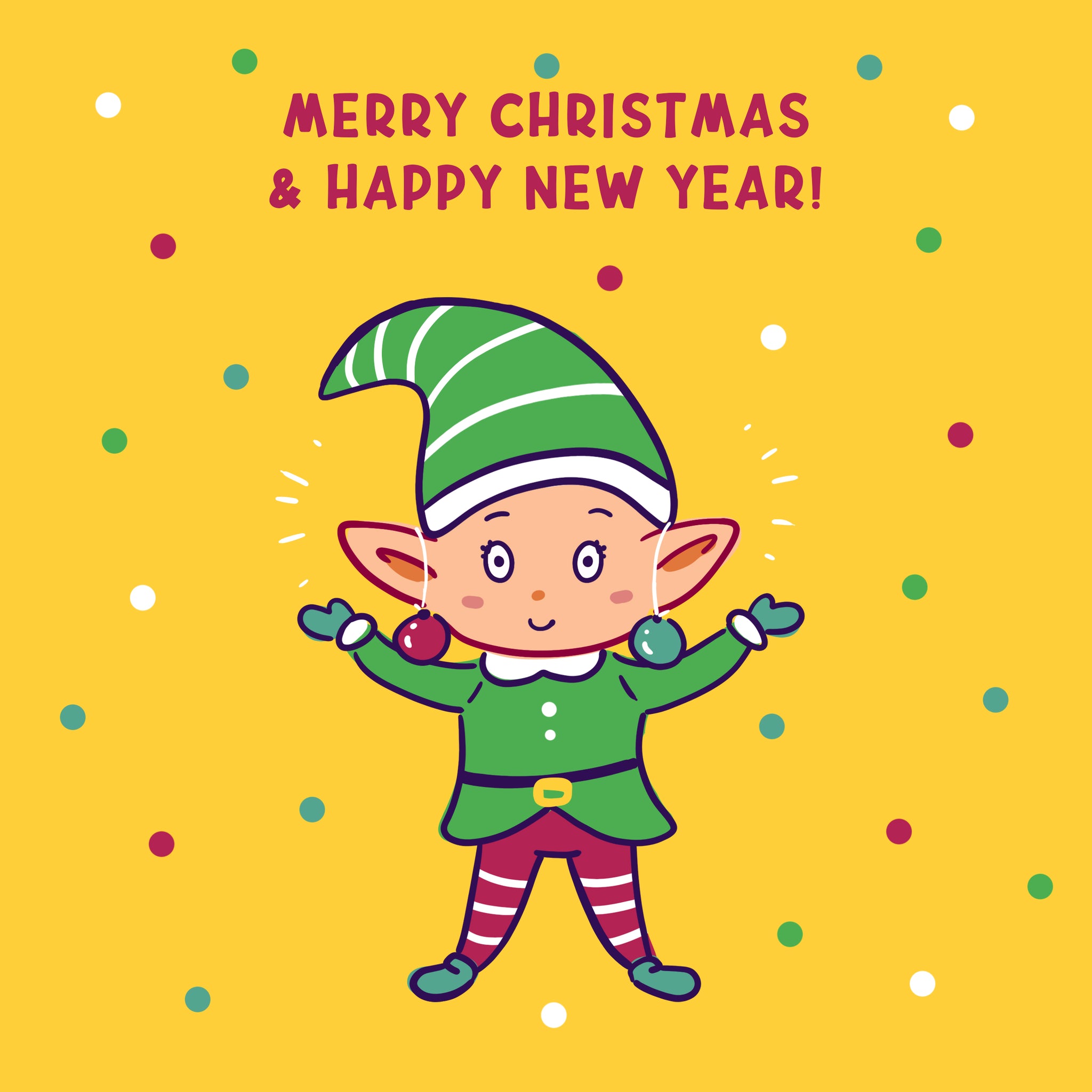 Personalised Elf Christmas Cards - Boomf