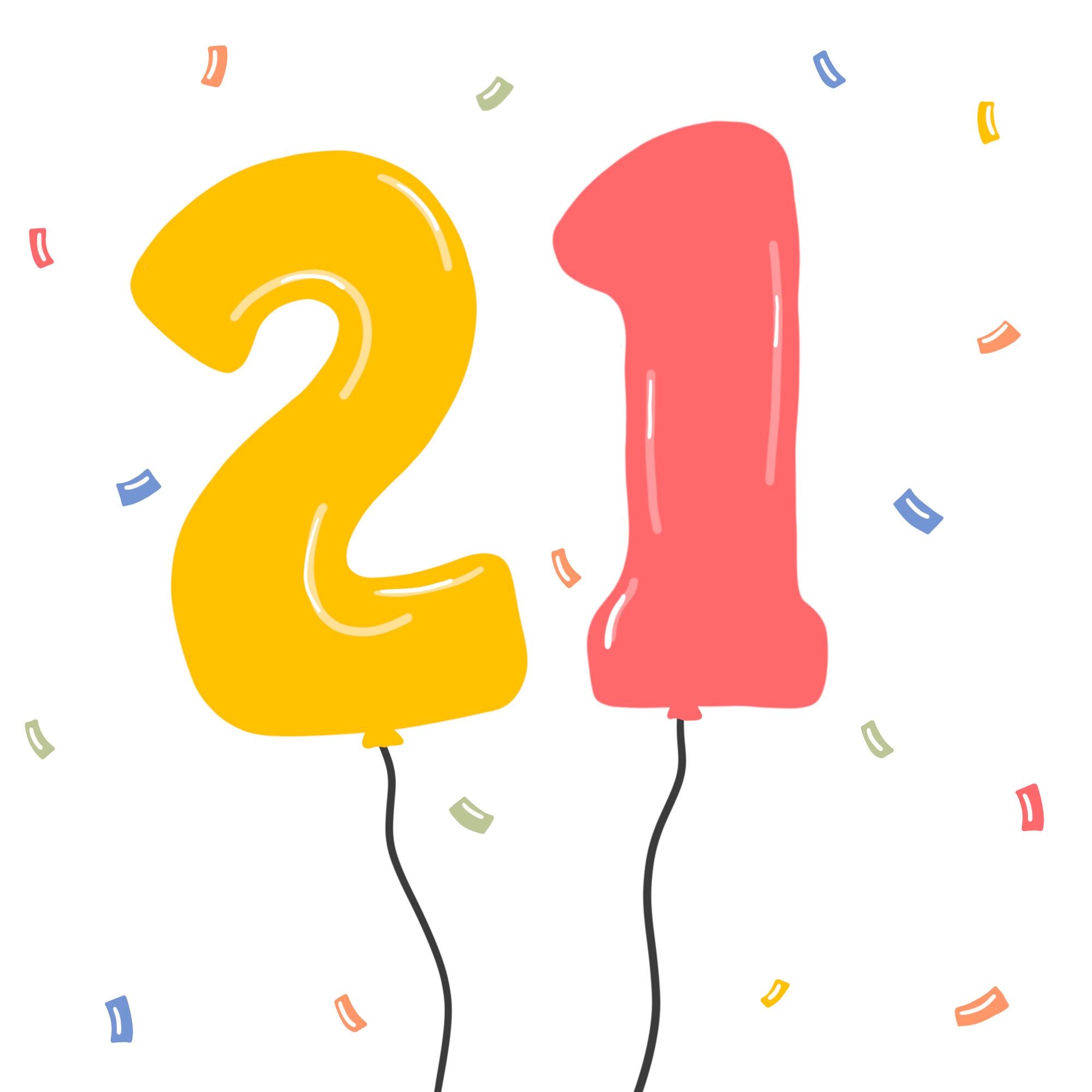 21 Balloons Multi Card – Boomf