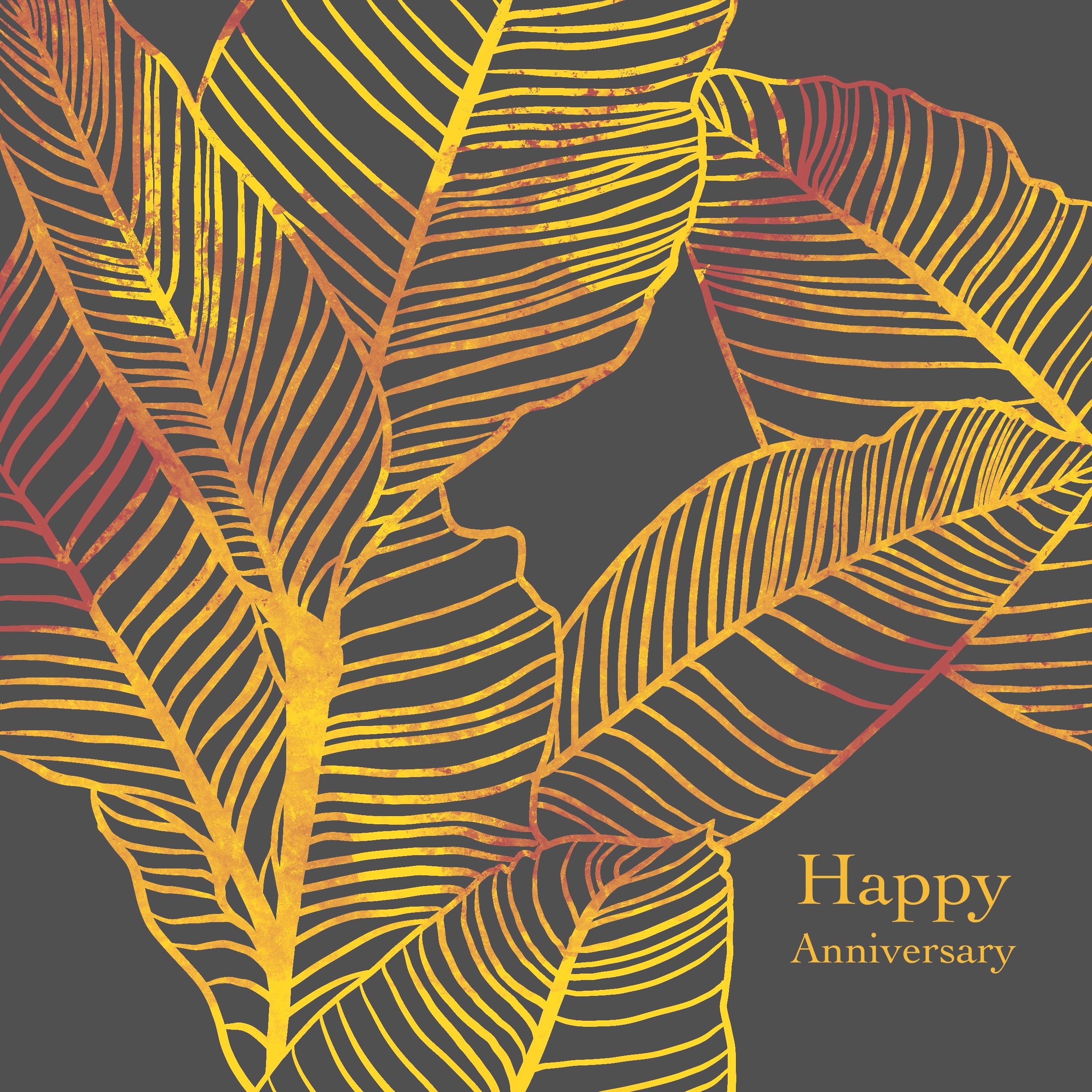 Happy Anniversary Golden Leaves | Boomf