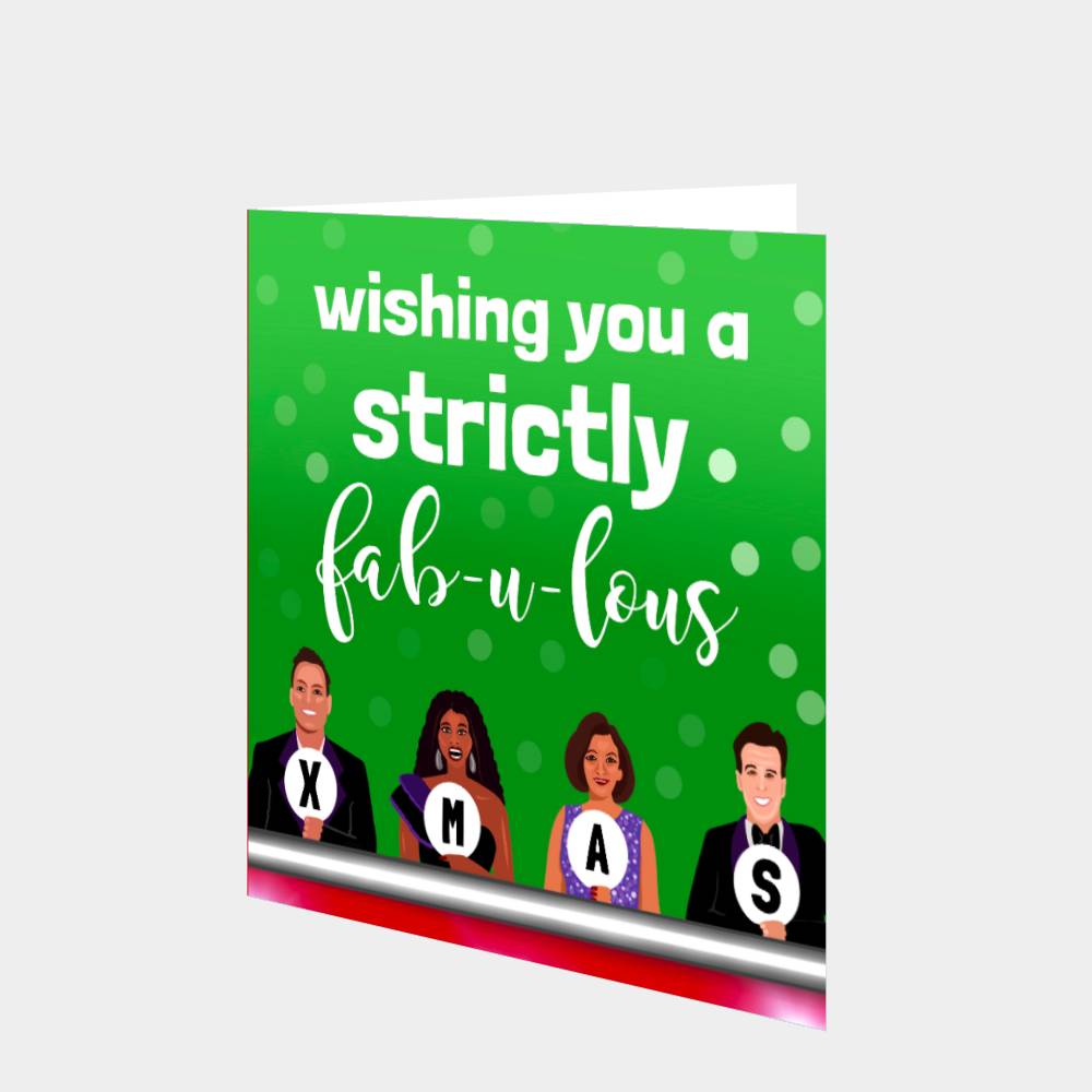 Strictly Fabulous Xmas Card – Boomf