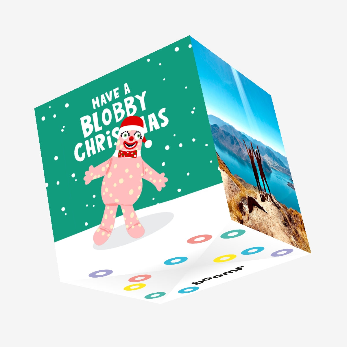 Mr. Blobby Christmas Confetti-exploding Greetings Card – Boomf