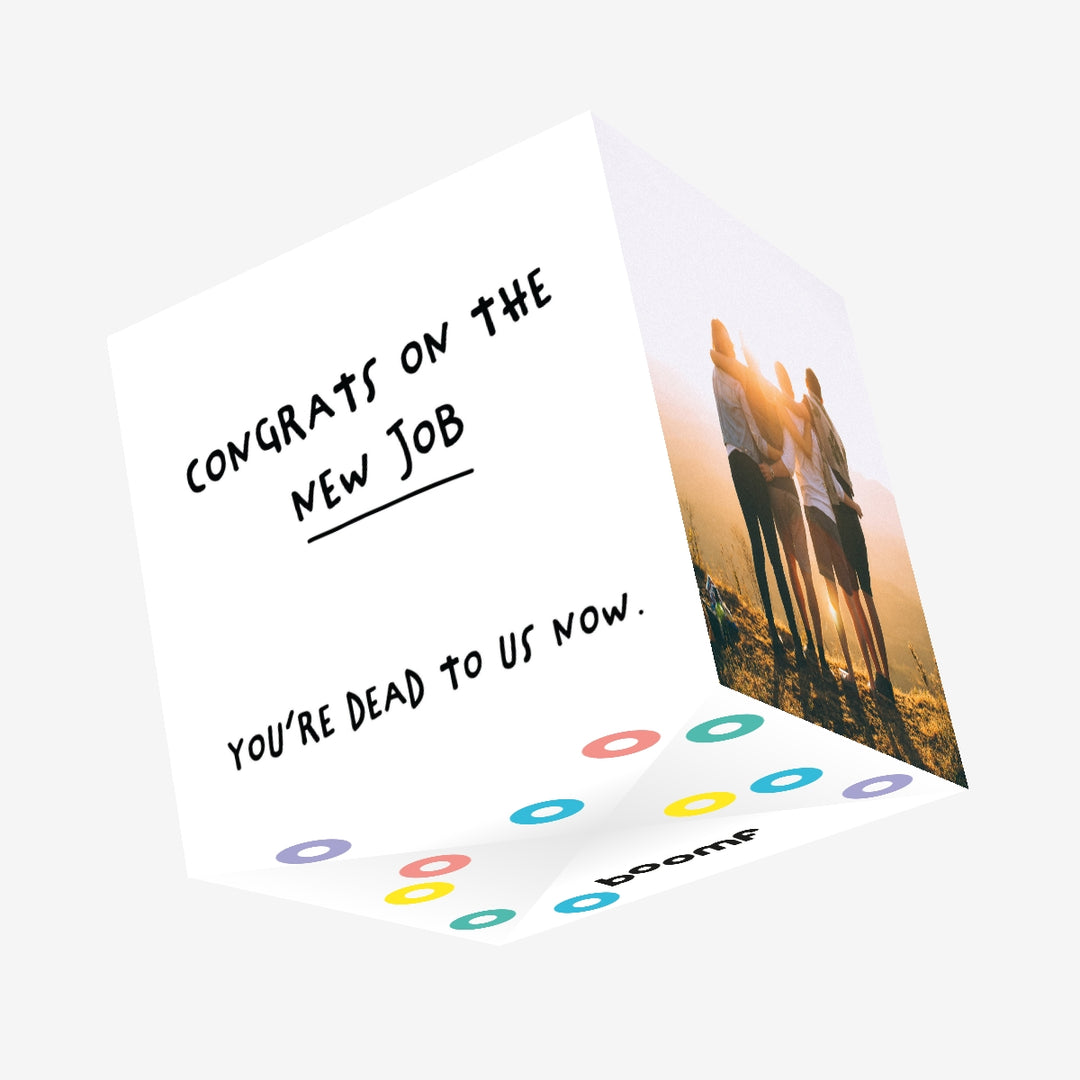 New Job 3D Cube Cards | Boomf