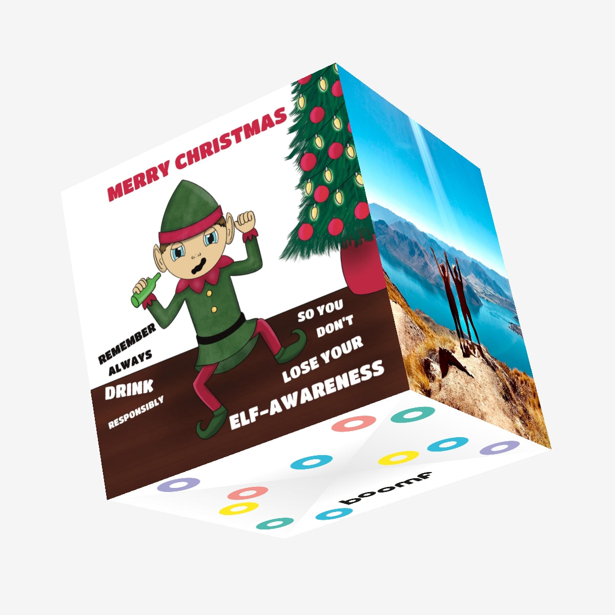 Christmas Elf-Awareness Confetti-exploding Greetings Card – Boomf