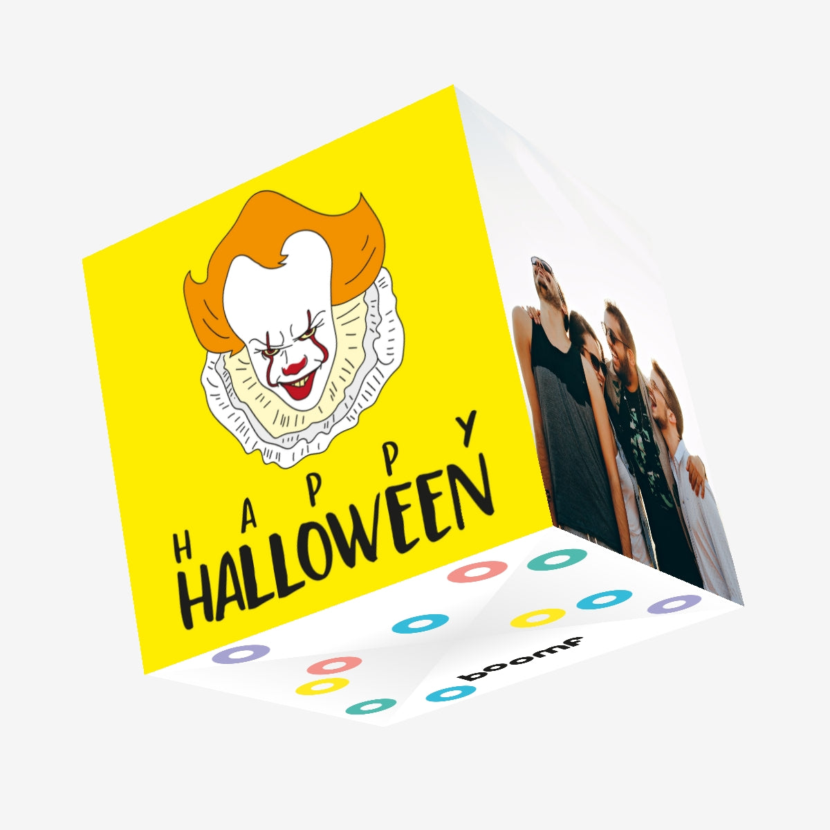 Very Creepy Clown Happy Halloween Confetti-exploding Greetings Card – Boomf