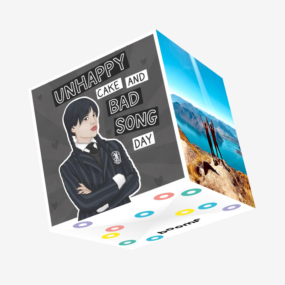 Unhappy Cake And Bad Song Birthday Confetti-exploding Greetings Card ...