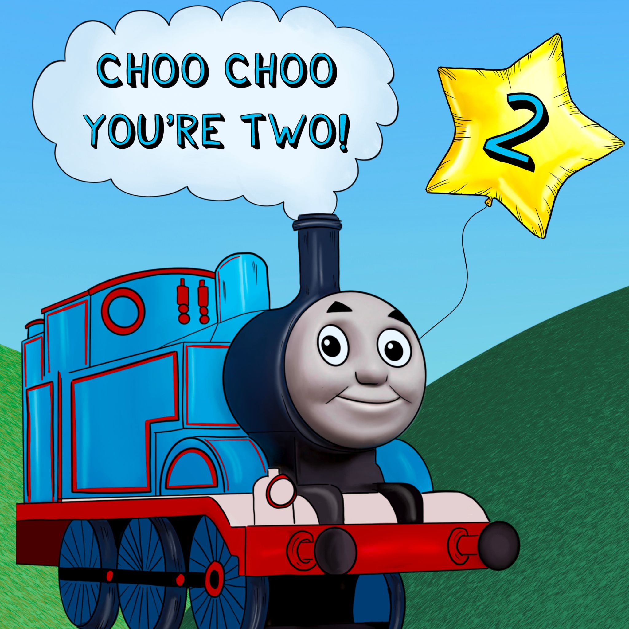 Choo Choo You're 2 Birthday Card – Boomf
