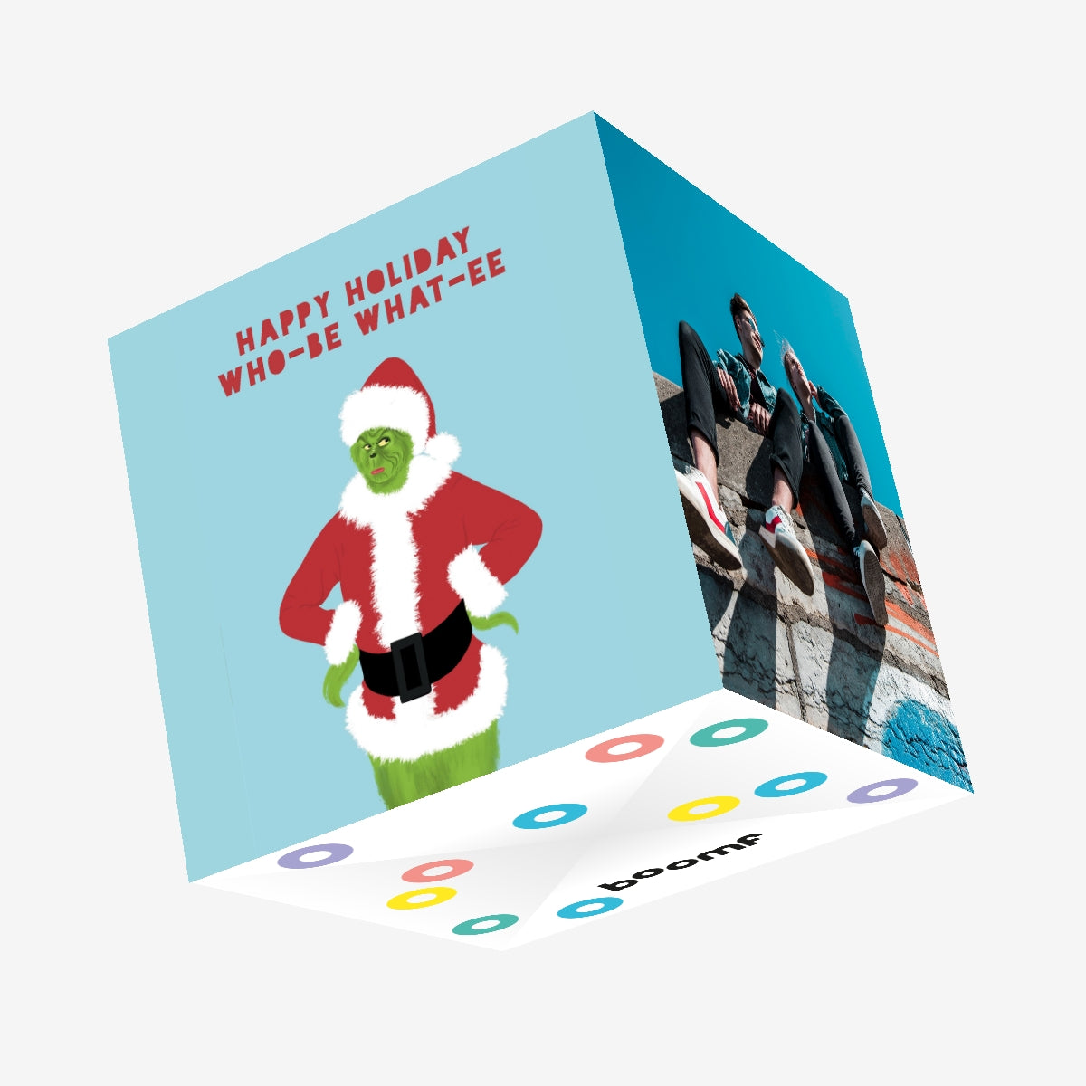 Grinch Who-bee-What-ee Christmas Confetti-exploding Greetings Card – Boomf