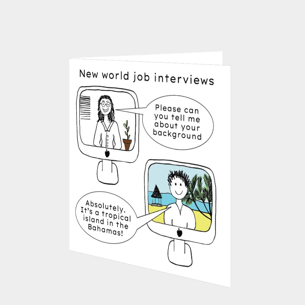 New World Job Interview Card – Boomf