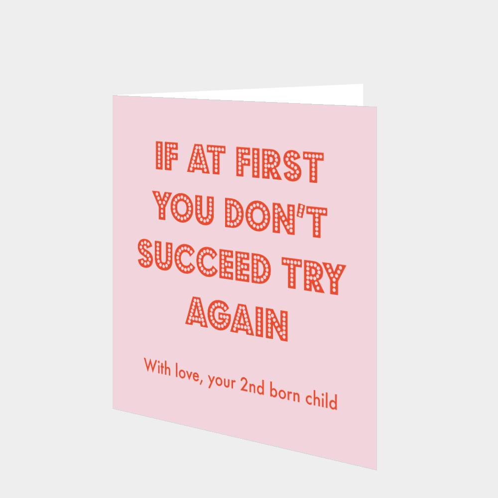 2nd Born Child - Pink Card – Boomf