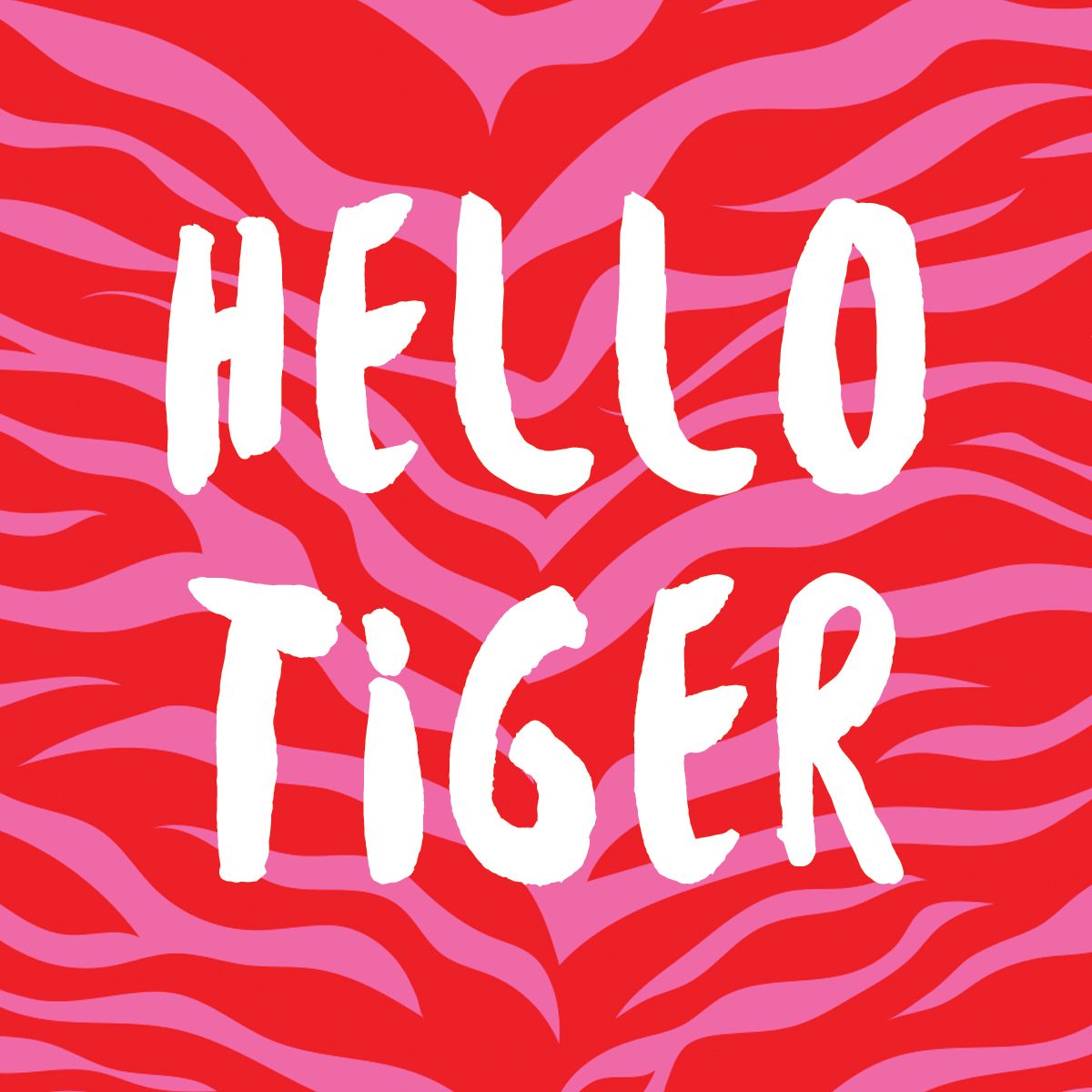 Hello Tiger Bomb 3D Cube Card – Boomf