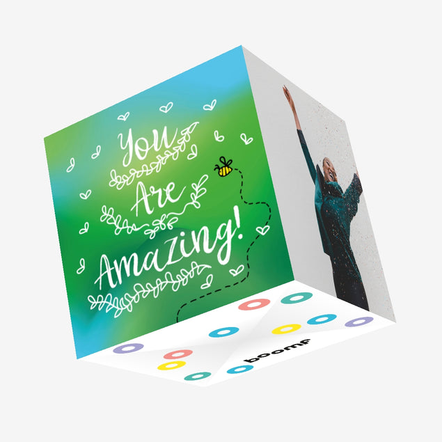 You Are Amazing! Confetti-exploding Greetings Card – Boomf