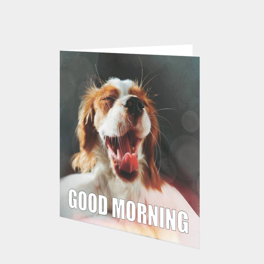 Good Morning Beagle Card – Boomf
