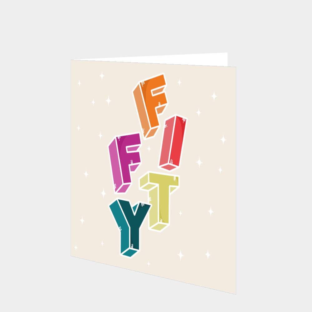 Fifty Birthday Card – Boomf