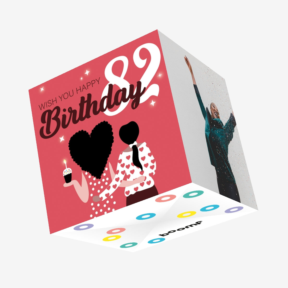 Wish You Happy 82nd Birthday Confetti-exploding Greetings Card – Boomf