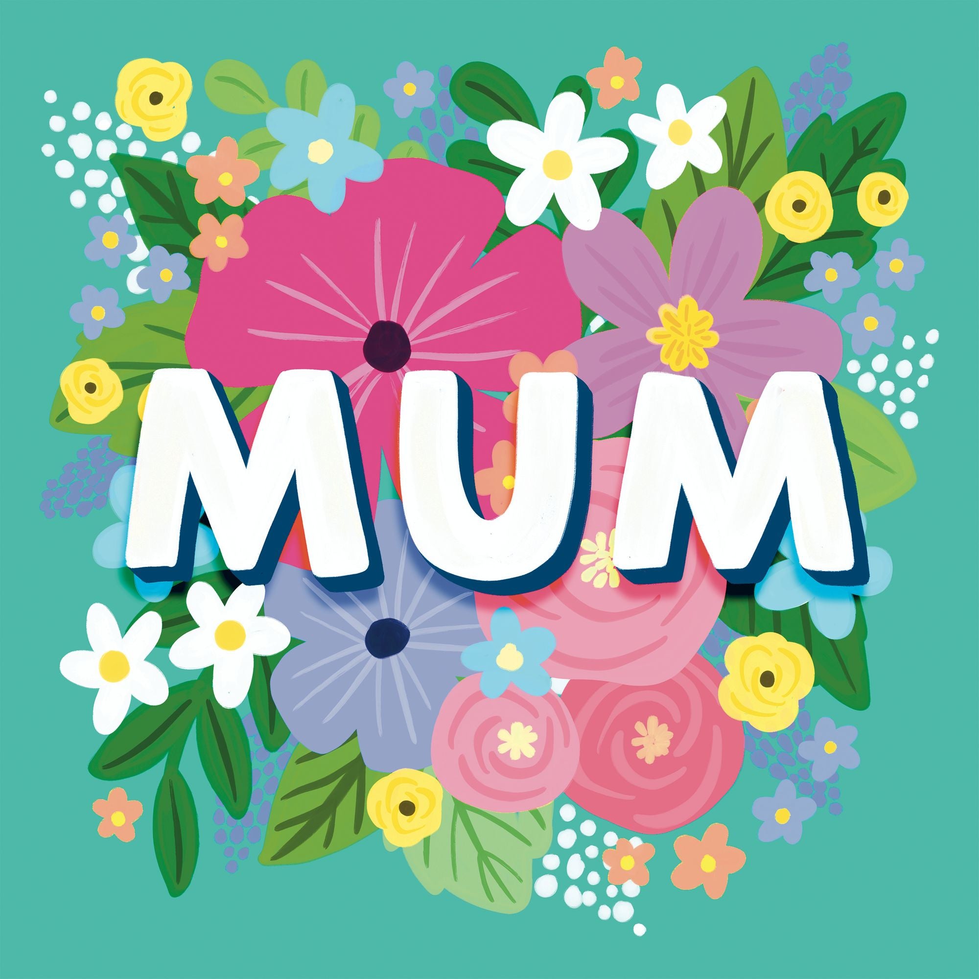Mum Flowers Card – Boomf
