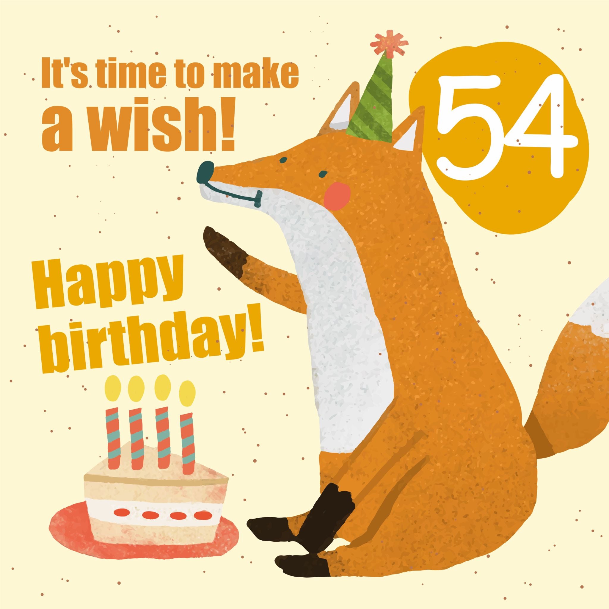Make a Wish 54th Birthday Card – Boomf