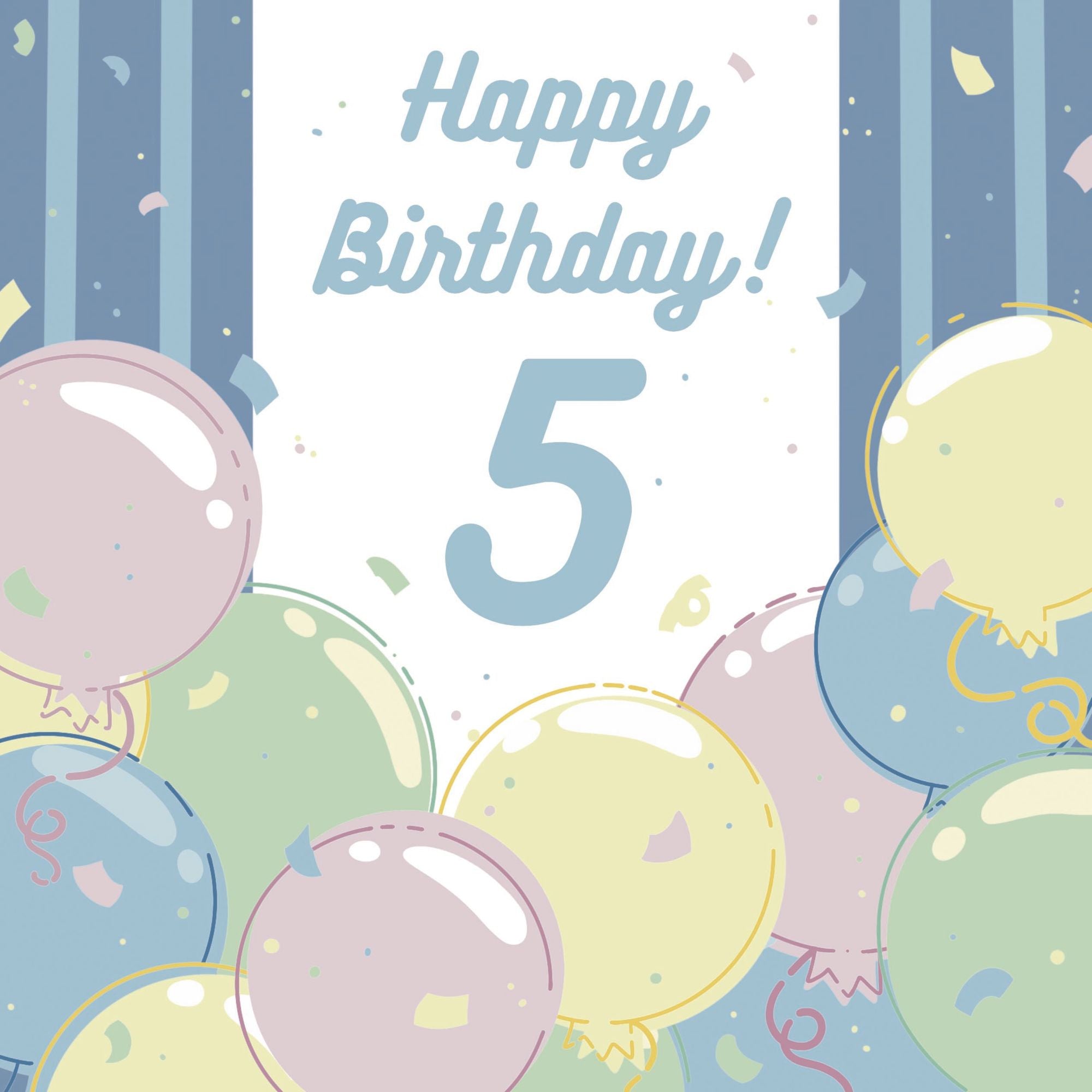 Happy 5th Birthday Letter Balloons Letter Balloons LEVEL 5 UNLOCKED