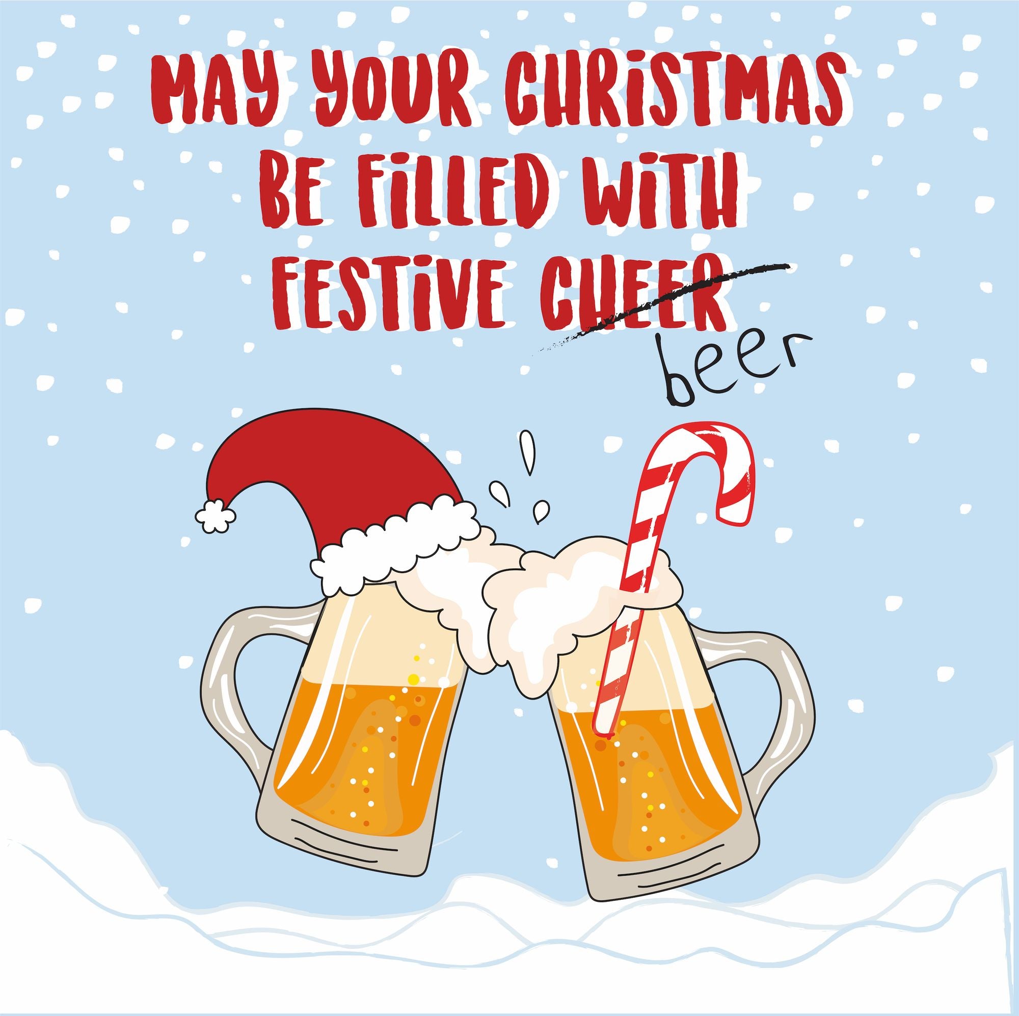 Festive Beer Christmas Card – Boomf