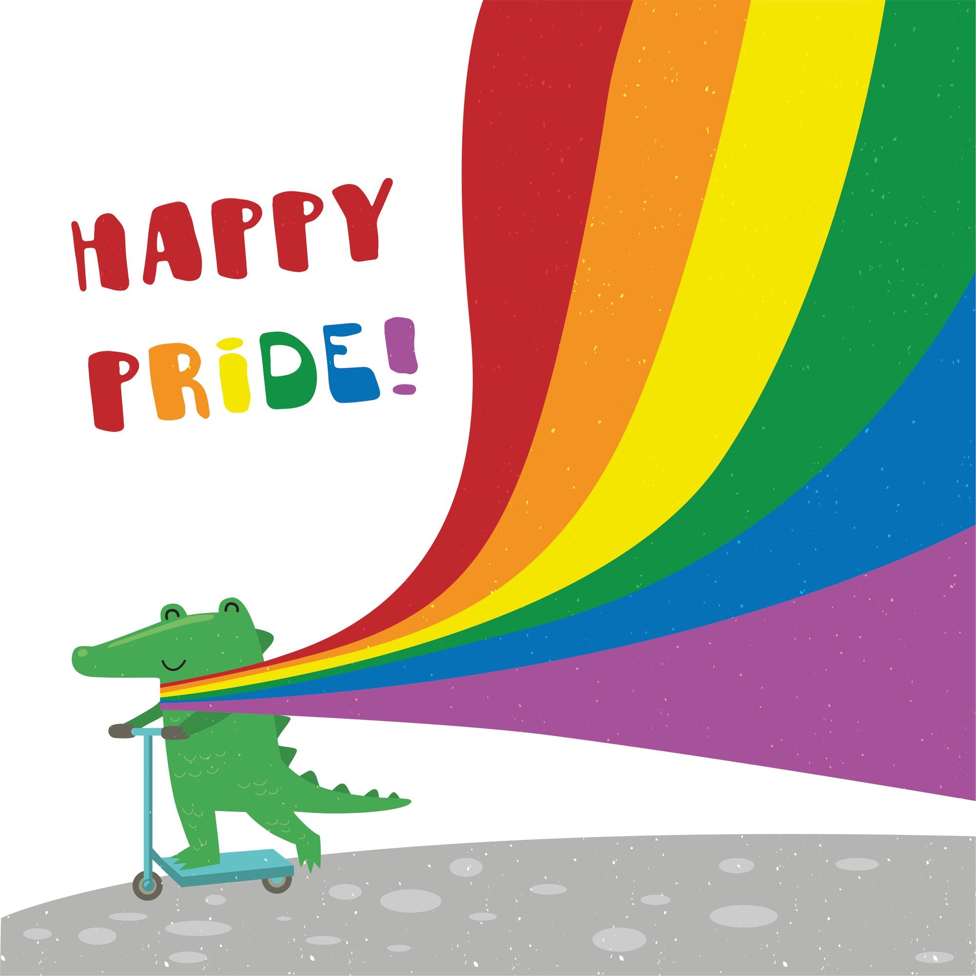 Happy Pride Crocodile Card – Boomf