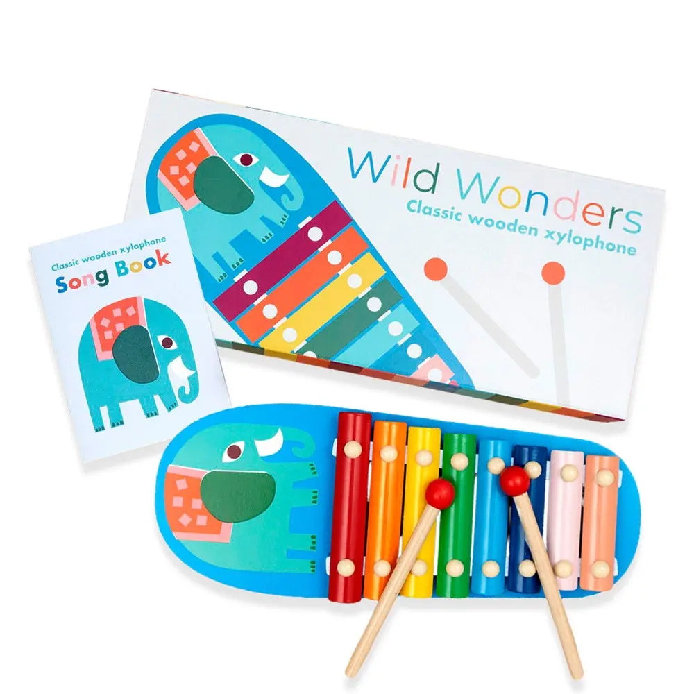 Wild Wonders Elephant Classic Wooden Xylophone – Boomf