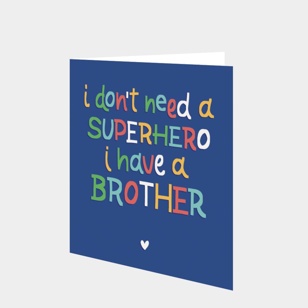 Superhero Brother Card – Boomf