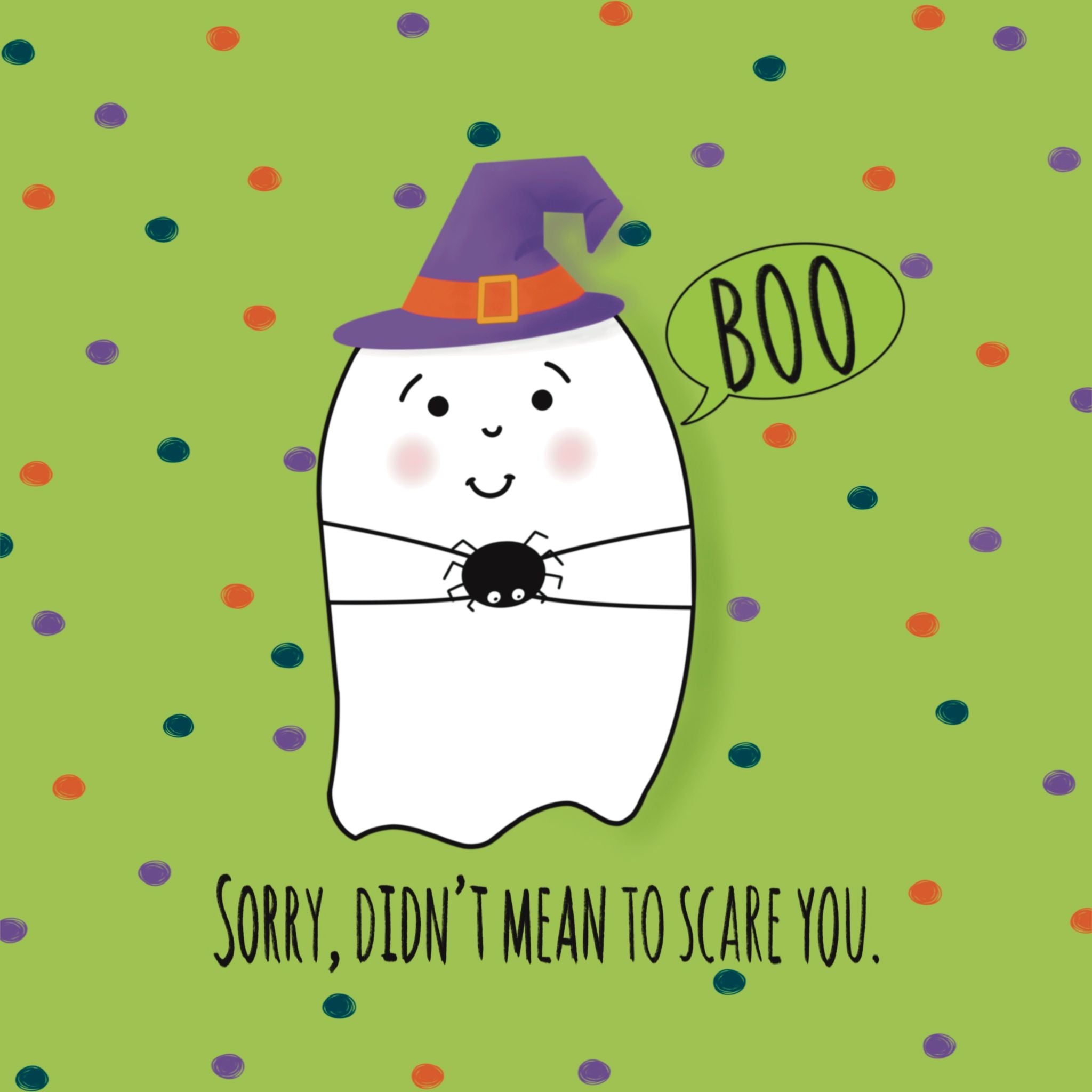 Scary Boo Halloween Card – Boomf