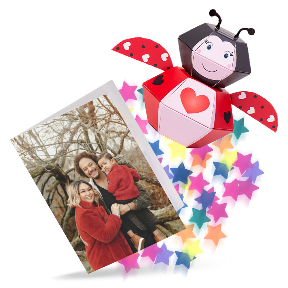 Love Bug 3D Pop-up Confetti Wild Card – Boomf