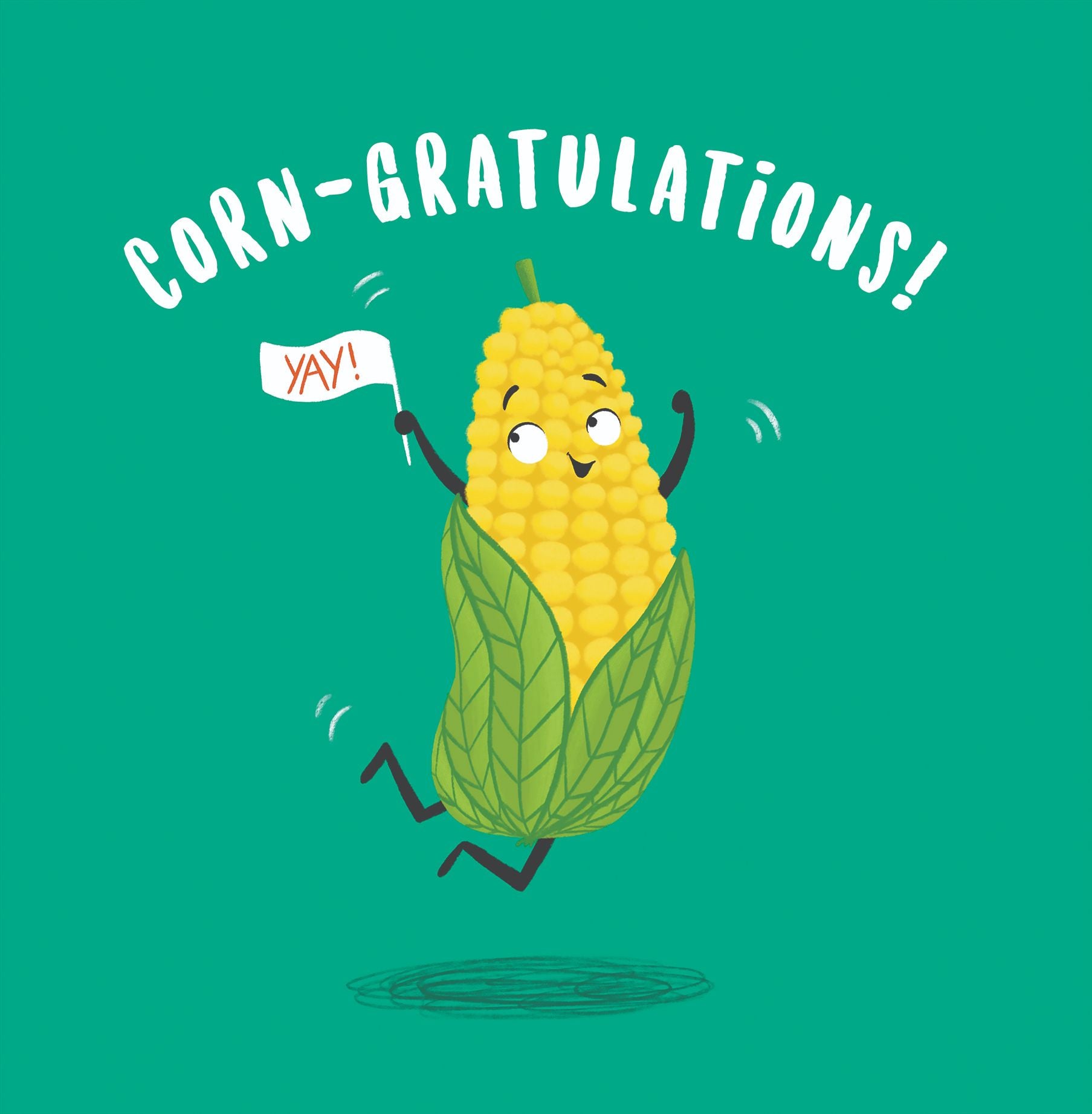 Yay Corn-Gratulations Sweetcorn Card – Boomf