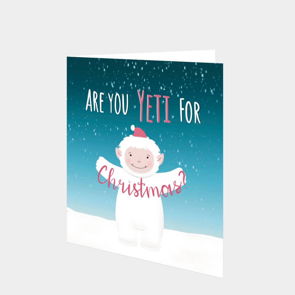 Yeti For Christmas Card – Boomf